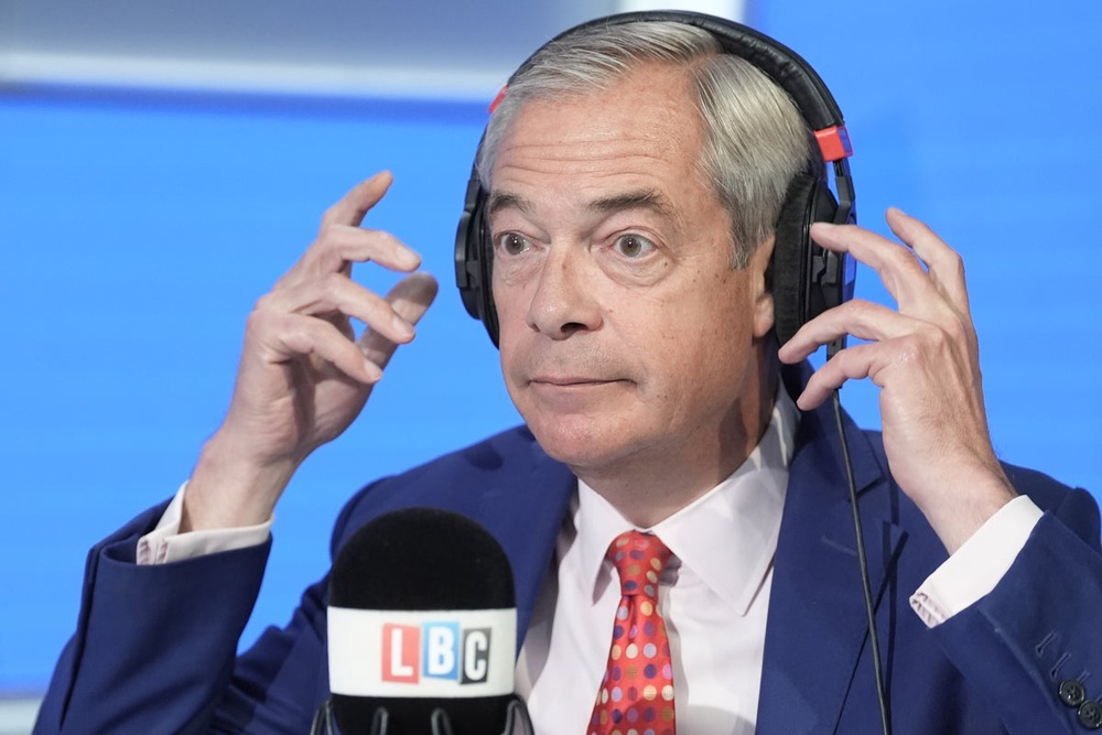 Nigel Farage admits he was surprised by Rod Stewart’s support of Reform UK