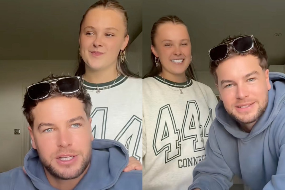 JoJo Siwa addresses baby speculation with Chris Hughes in viral TikTok game