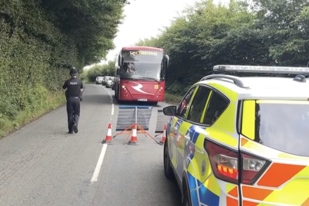 One child dead after coach carrying dozens of school pupils crashes in ...