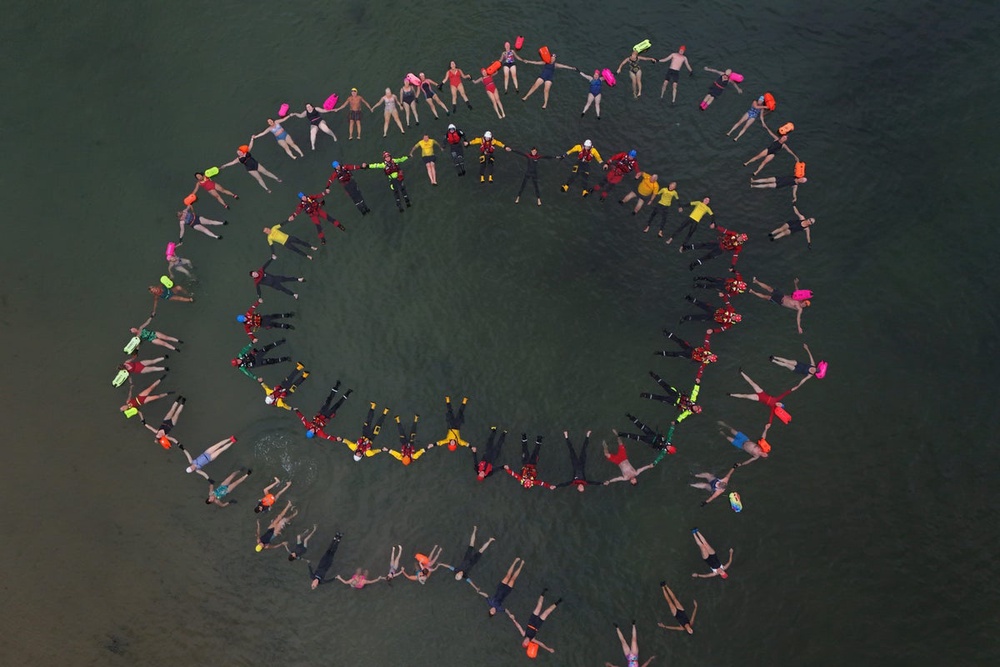 Rescuers take to the water to highlight Float to Live technique