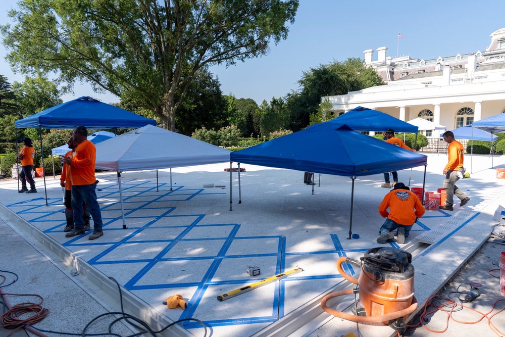 AP PHOTOS: A look back at the White House Rose Garden as Trump's paved ...