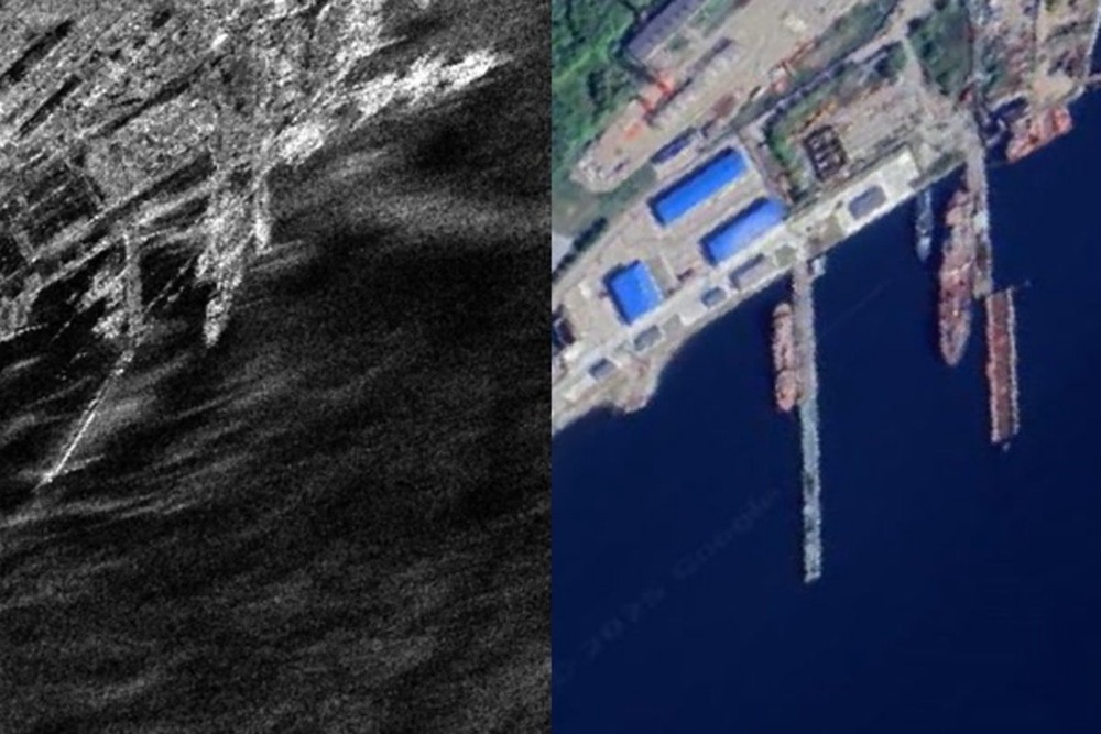 Russian nuclear submarine base appears damaged by tsunami in satellite ...