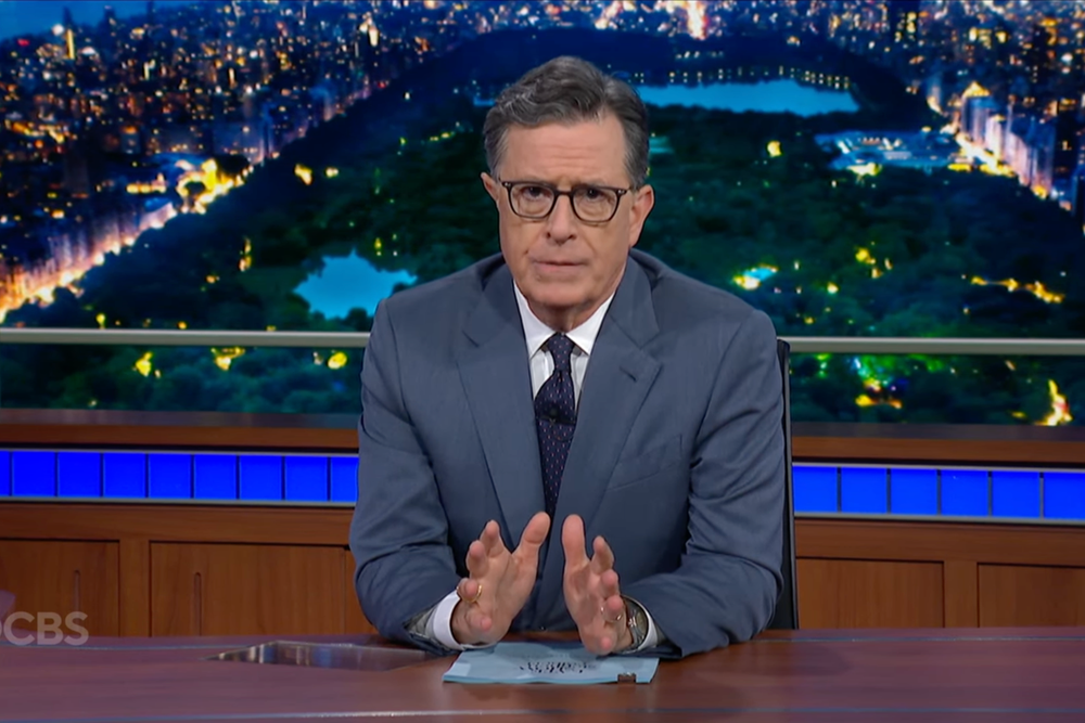Stephen Colbert breaks protocol to open show with urgent address about ...