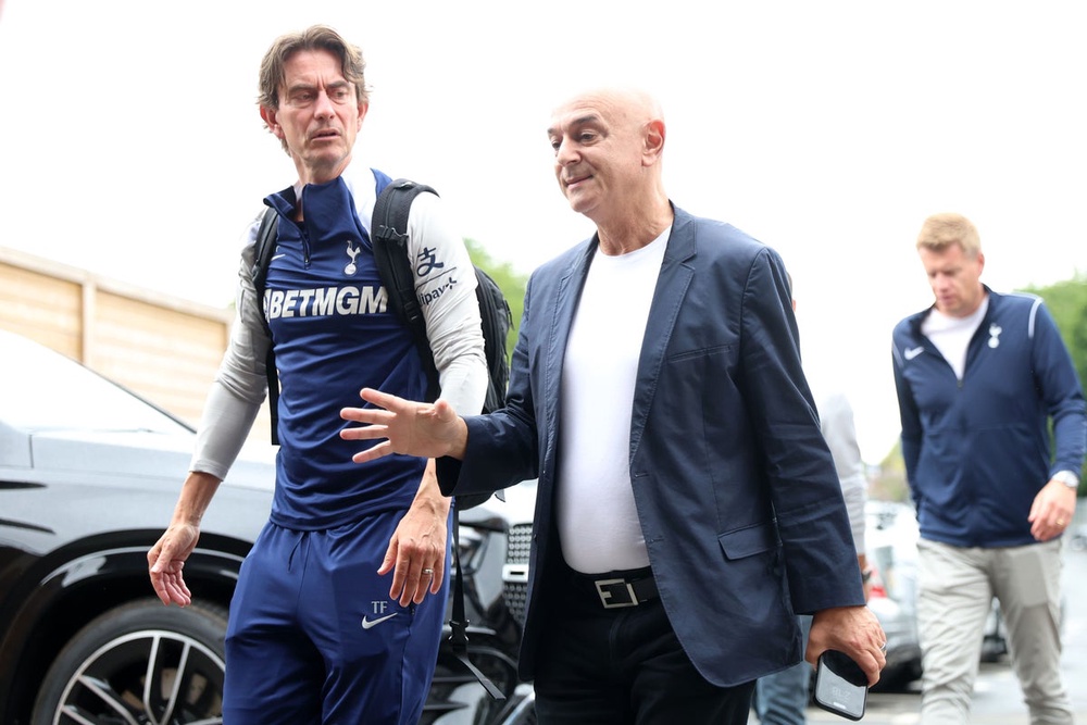 Thomas Frank says Daniel Levy’s departure from Tottenham came as a surprise