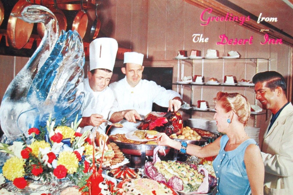 Live flamingos, mummies and a French village: How the Las Vegas buffets ...