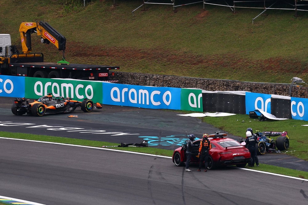 F1 Brazil GP live: Piastri crashes out as three cars hit the wall in ...