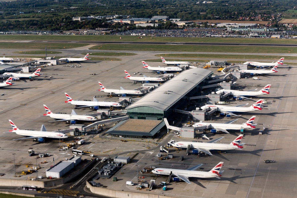 Engineer falls 20ft from British Airways jet at Heathrow airport