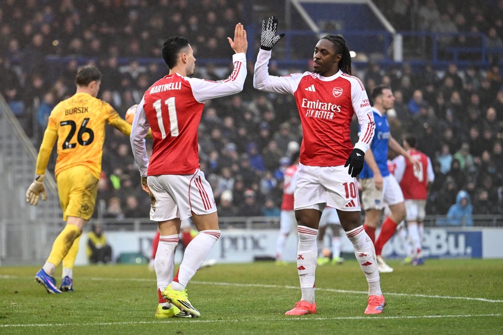 Portsmouth v Arsenal live: Martinelli hat-trick sends Gunners easily ...