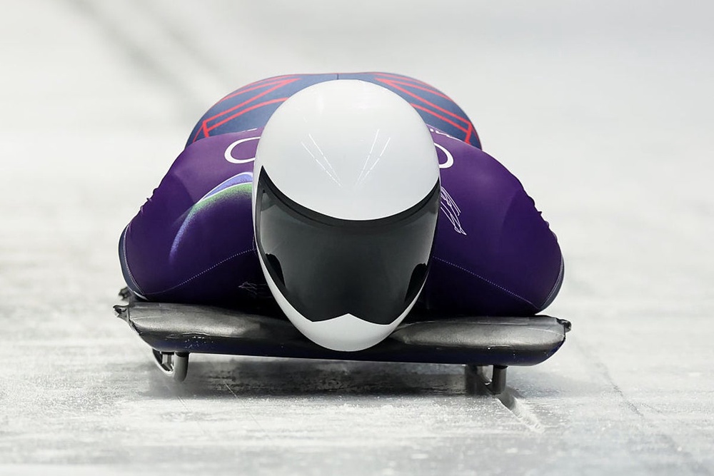 Team GB’s skeleton star Matt Weston in gold medal position at halfway point
