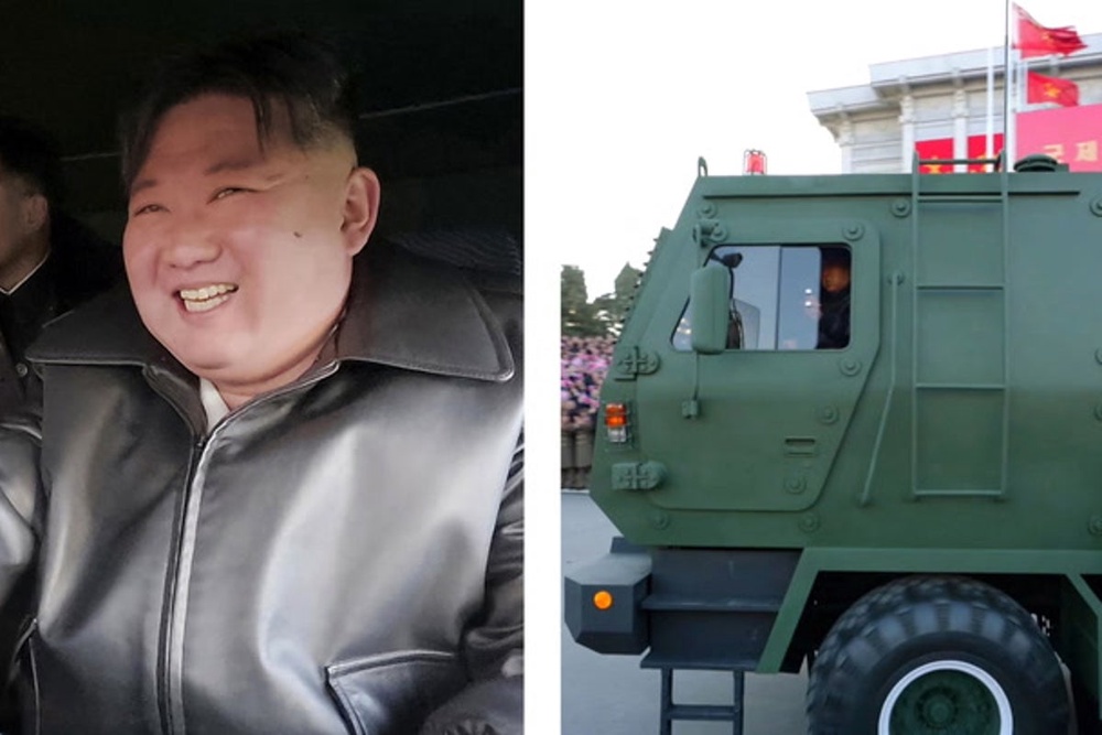 Kim Jong Un drives ‘world’s most powerful’ rocket launcher ahead of ...