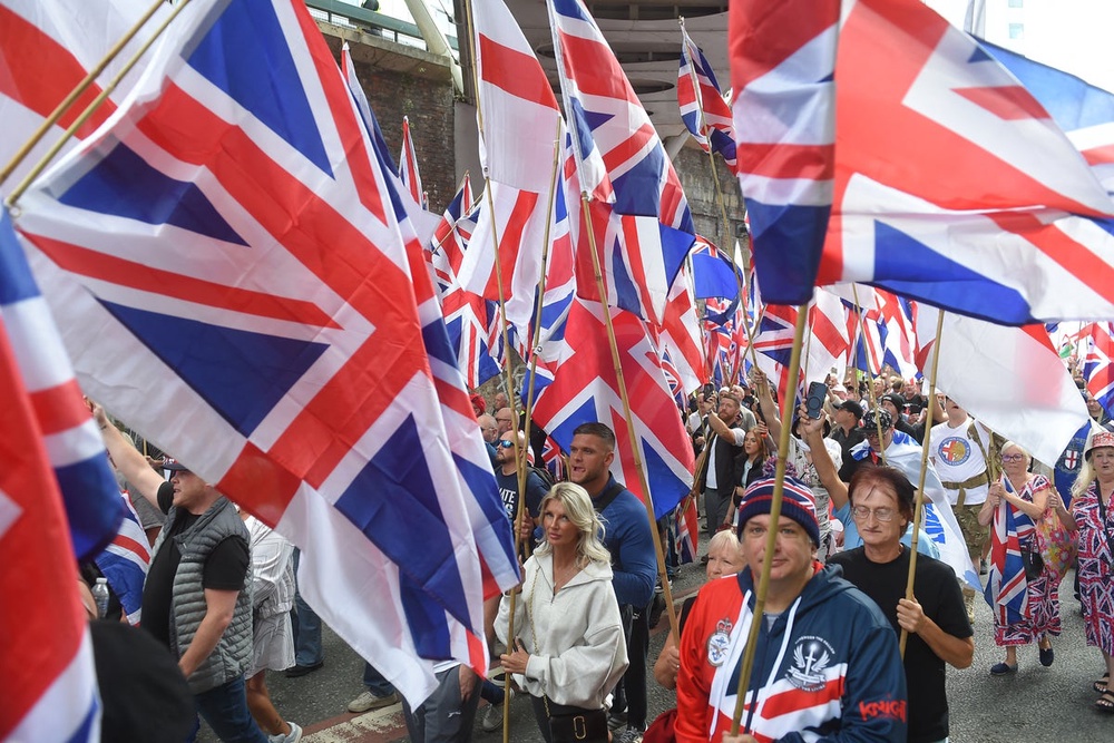 Britain First march – live: Hundreds of far-right supporters and ...