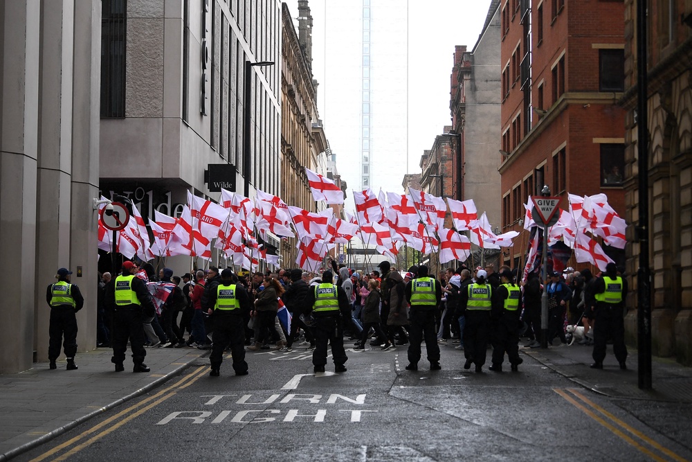 Britain First march – live: Hundreds of far-right supporters and ...