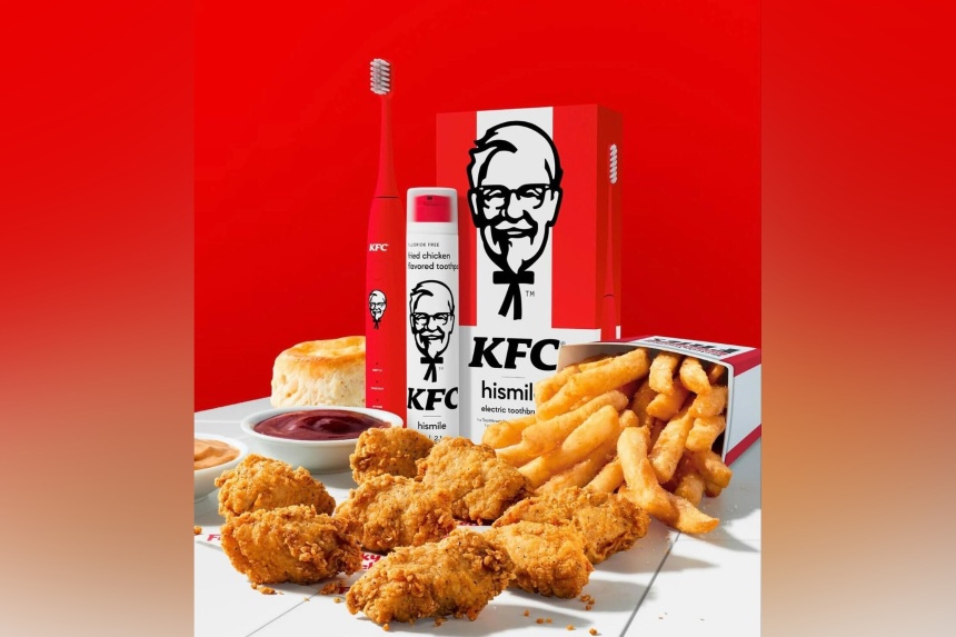 Fried chicken-flavoured toothpaste? April Fool’s joke becomes a hit for KFC