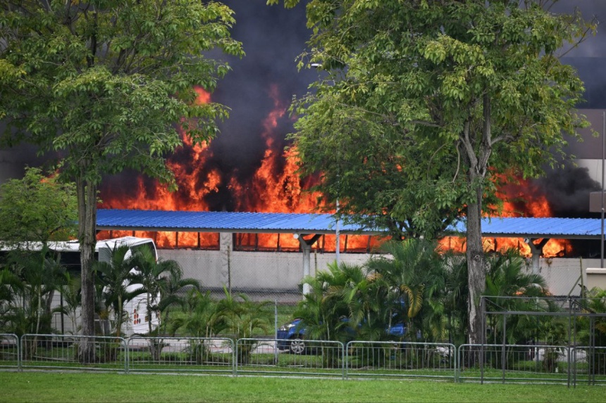 Tampines industrial building fire: Structure assessed as unstable by ...