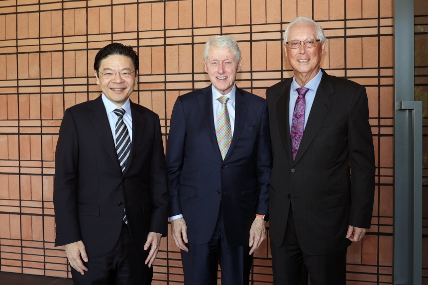 PM Lawrence Wong and former US president Bill Clinton discuss global ...