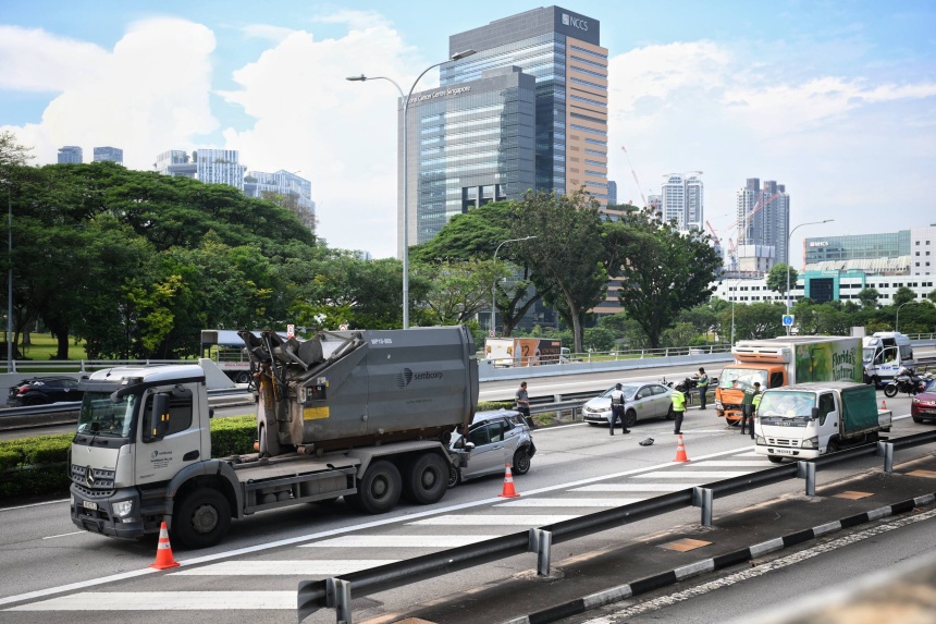 2 taken to hospital after multi-vehicle accident on CTE