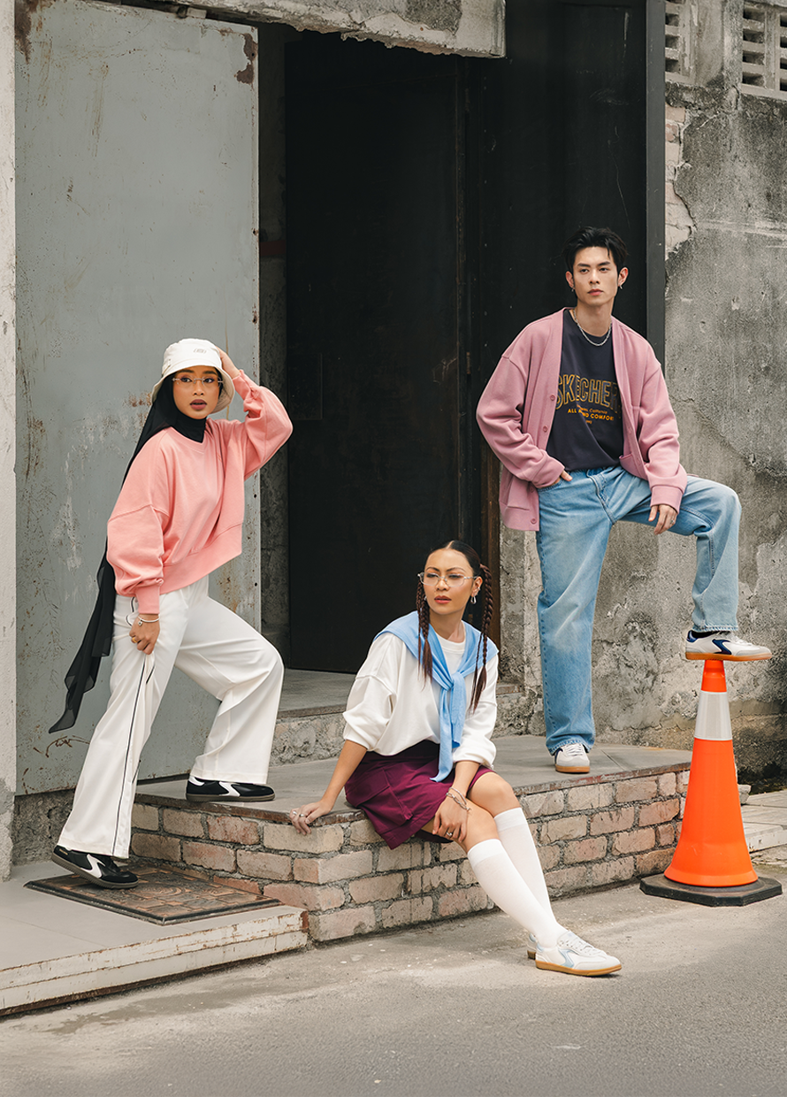 Sophia Liana, Bunga and Zhen Ning Wear Skechers Hotshots Their Way