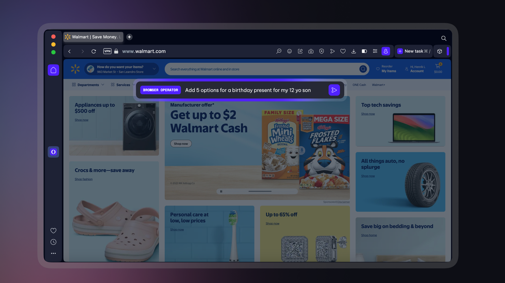 Opera unveils an AI agent that runs natively within the browser