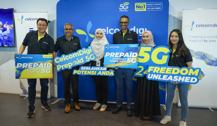 CelcomDigi Introduces New 5G Prepaid Plans From RM25 Per Month