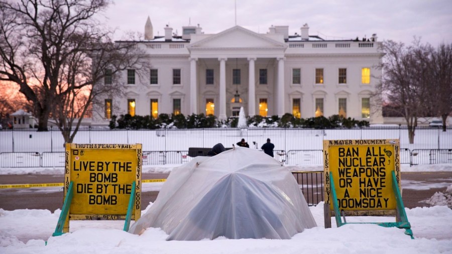 Trump orders takedown of longtime protest tent at White House