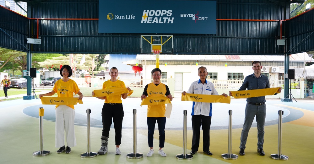 Revitalised Sun Life Hoops+Health Basketball Court Set To Bring Cheers ...