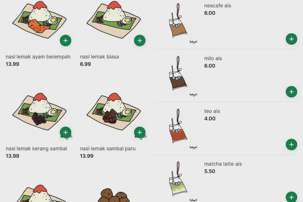 Minimal art menu wins praise for Nasi Lemak stall in Nilai