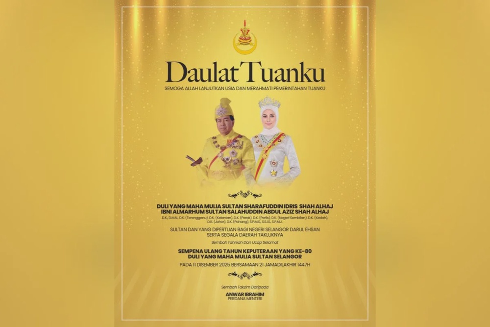 PM Anwar congratulates Selangor Sultan on 80th birthday