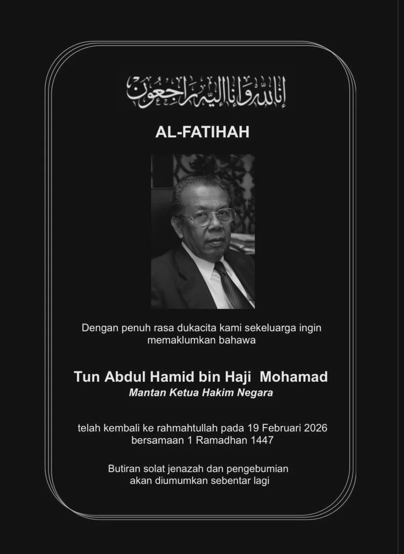 Former Chief Justice Tun Abdul Hamid dies at 83