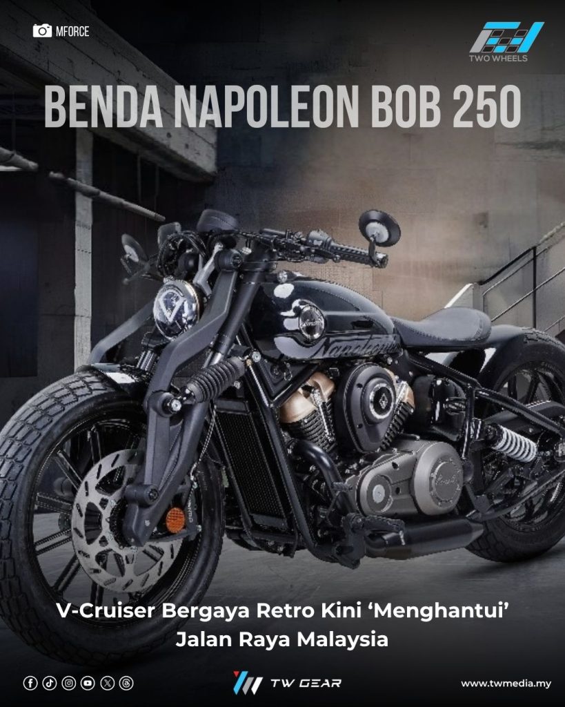 BENDA Napoleon Bob 250: V-Cruiser Bergaya Retro Kini ‘Menghantui’ Jalan ...