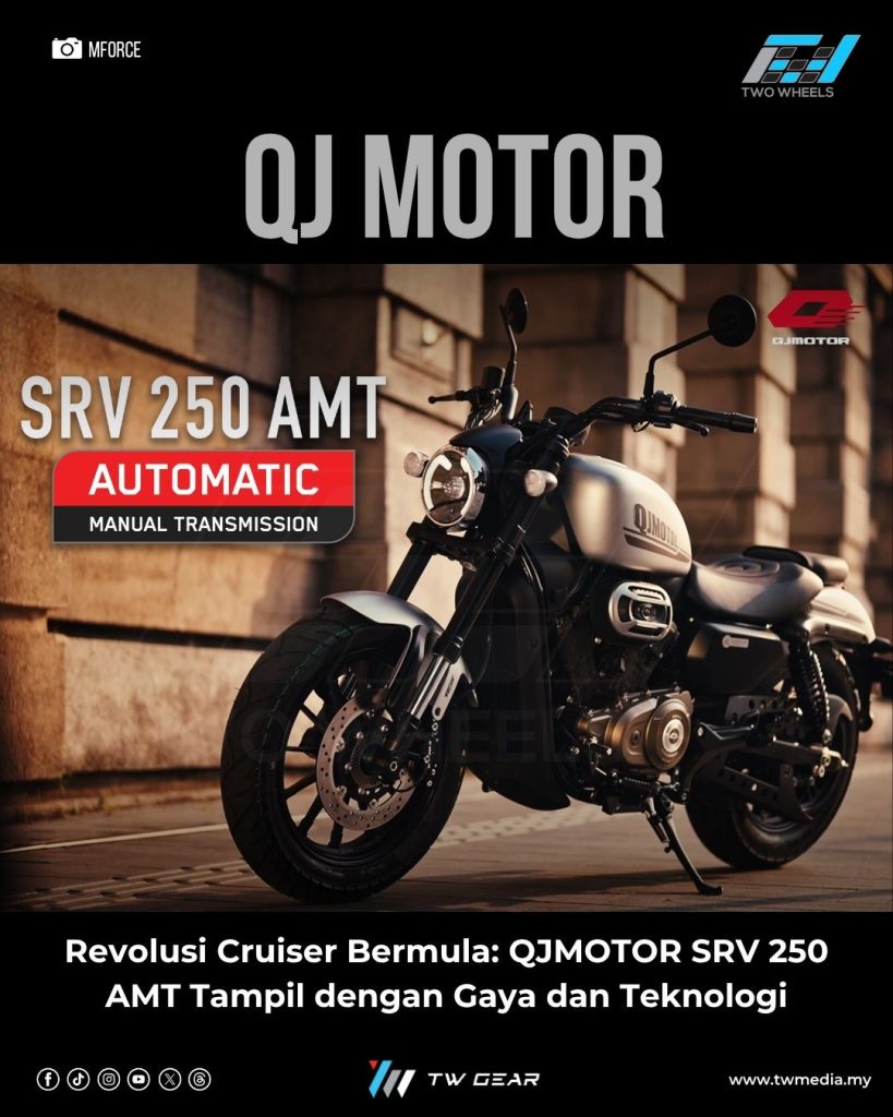 Revolusi Cruiser Bermula: QJMOTOR SRV 250 AMT Tampil dengan Gaya dan Teknologi