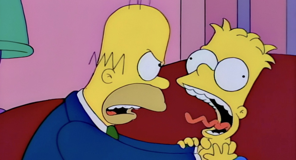 A Legendary ‘Simpsons’ Director Shared His Drawing From The First Time Homer Choked Bart