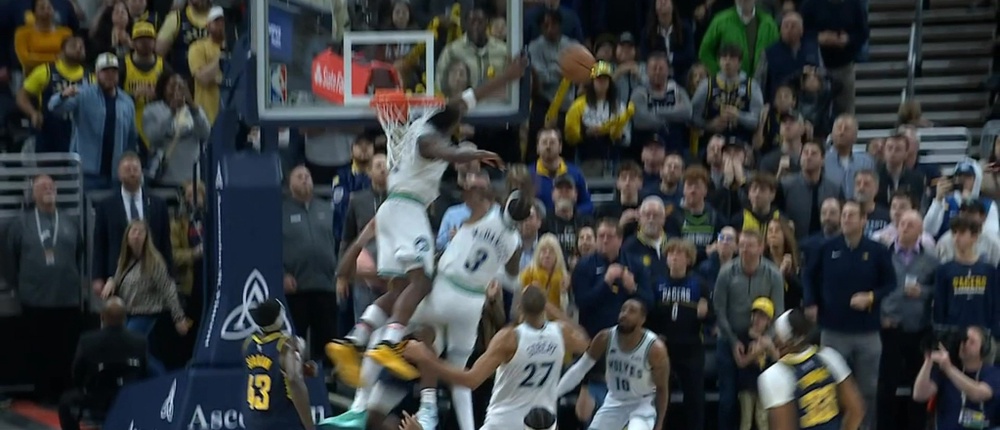 Anthony Edwards Sealed A Win Over The Pacers With An Insane Block In ...