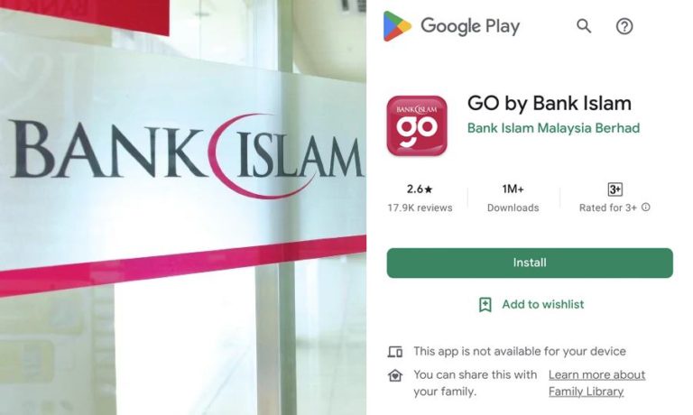 Aplikasi GO Bank Islam Kini Hanya Menyokong Sistem Operasi Android 9 Dan Ke Atas