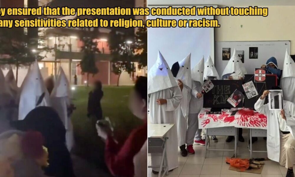 UiTM Defends Its Students Parading in KKK Costumes for a Course ...