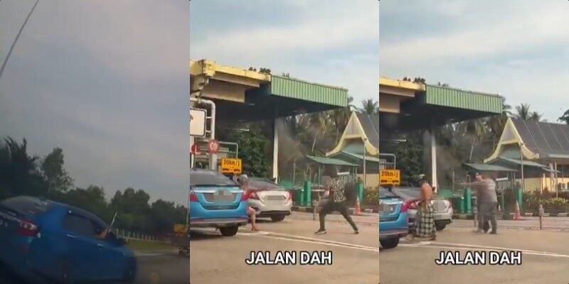 Honking Sparks Fight Between Man With Cane & Another Road User at Toll ...