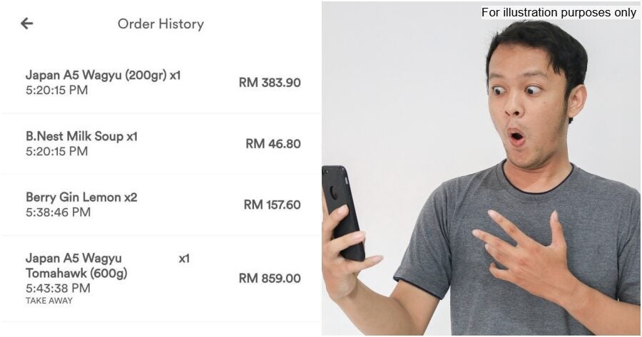M’sian Man Left with Over RM2k Bill on First Date After Woman Orders ...