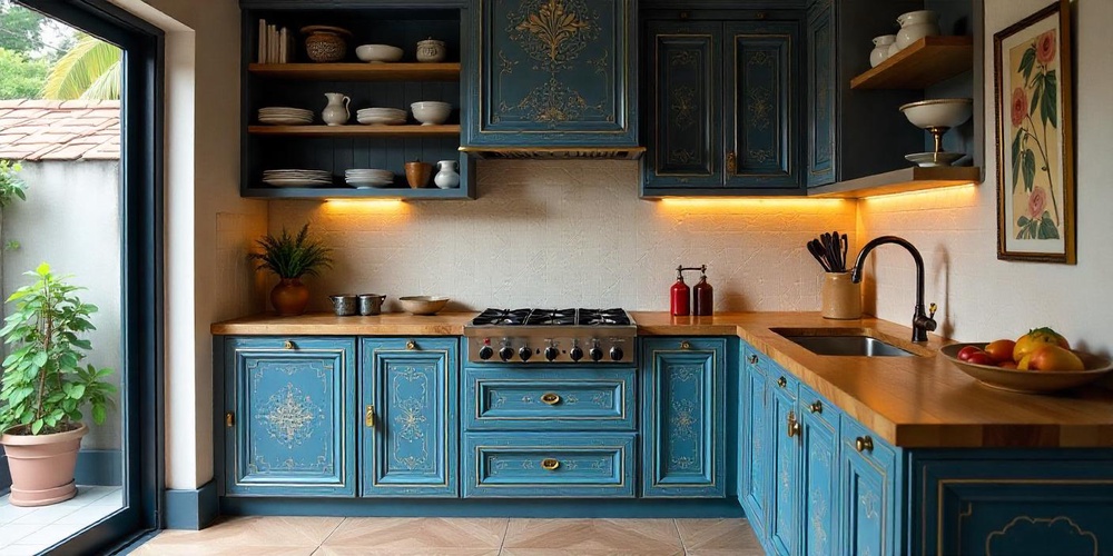 Peranakan Inspired Cabinets: Vibrant Tiles and Carved Details for Johor ...