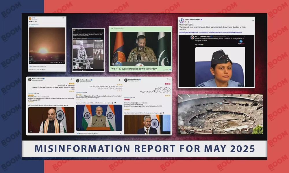 BOOM Report: Recycled Footage And AI Fueled Operation Sindoor Disinfo
