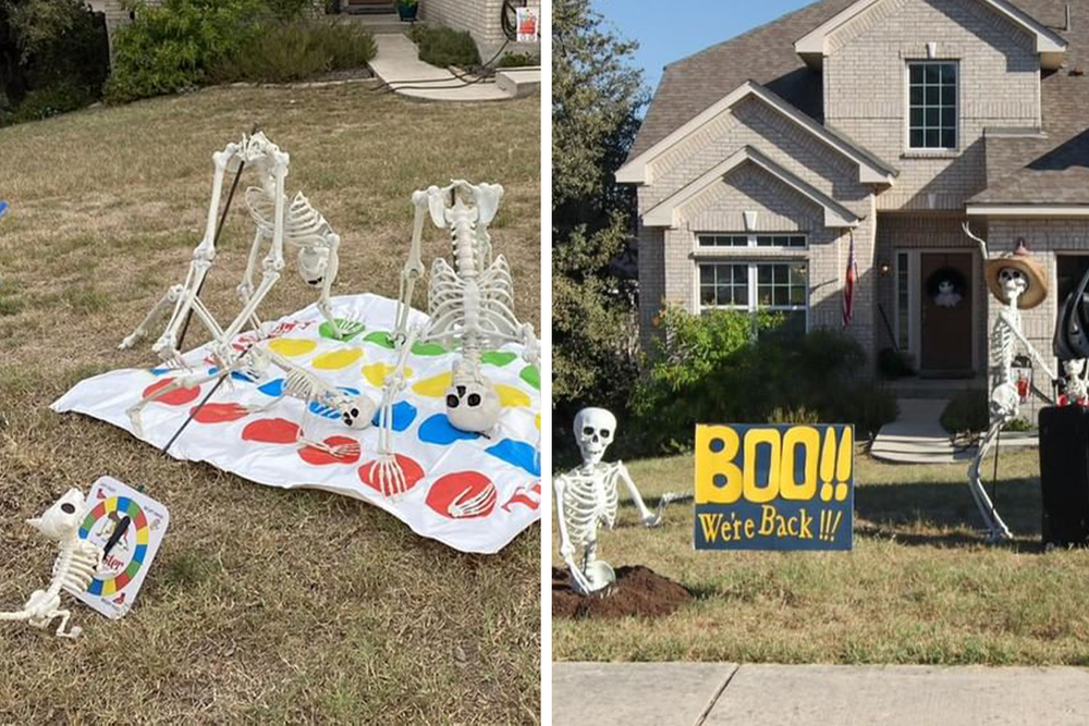 31 Funny Skeleton Scenes Created By This Family From Texas In The Lead ...