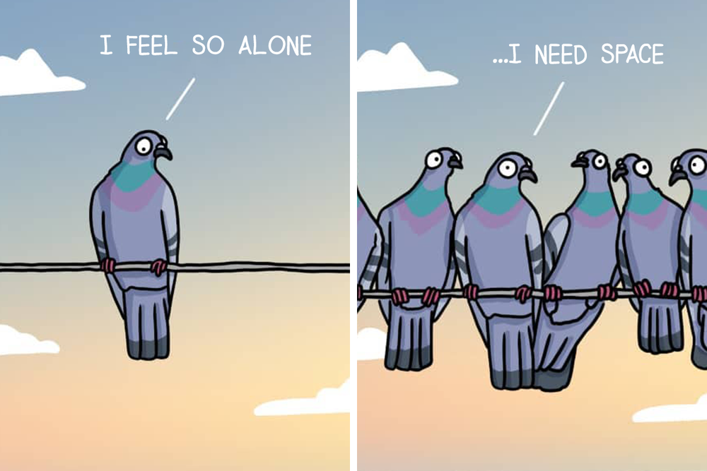 50 Funny And Relatable “Anxious Animals” Comics (New Pics)
