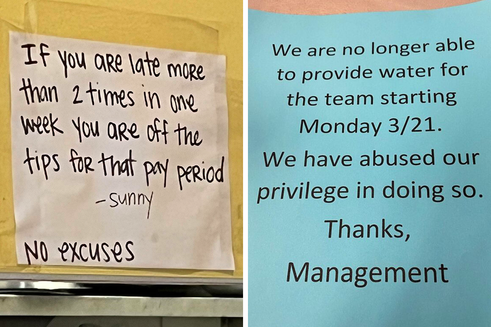 54 Delusional Notes That Bosses Actually Had The Nerve To Display At ...