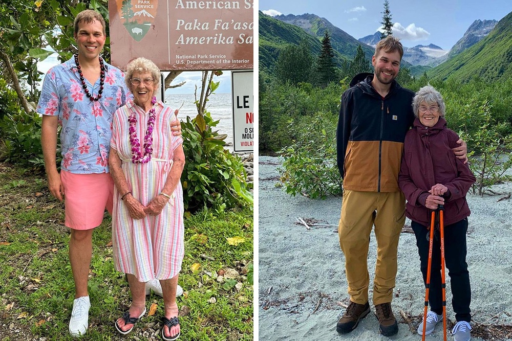Grandson Takes Grandma To See The Mountains, It Turns Into An Adventure To Visit Every US ...