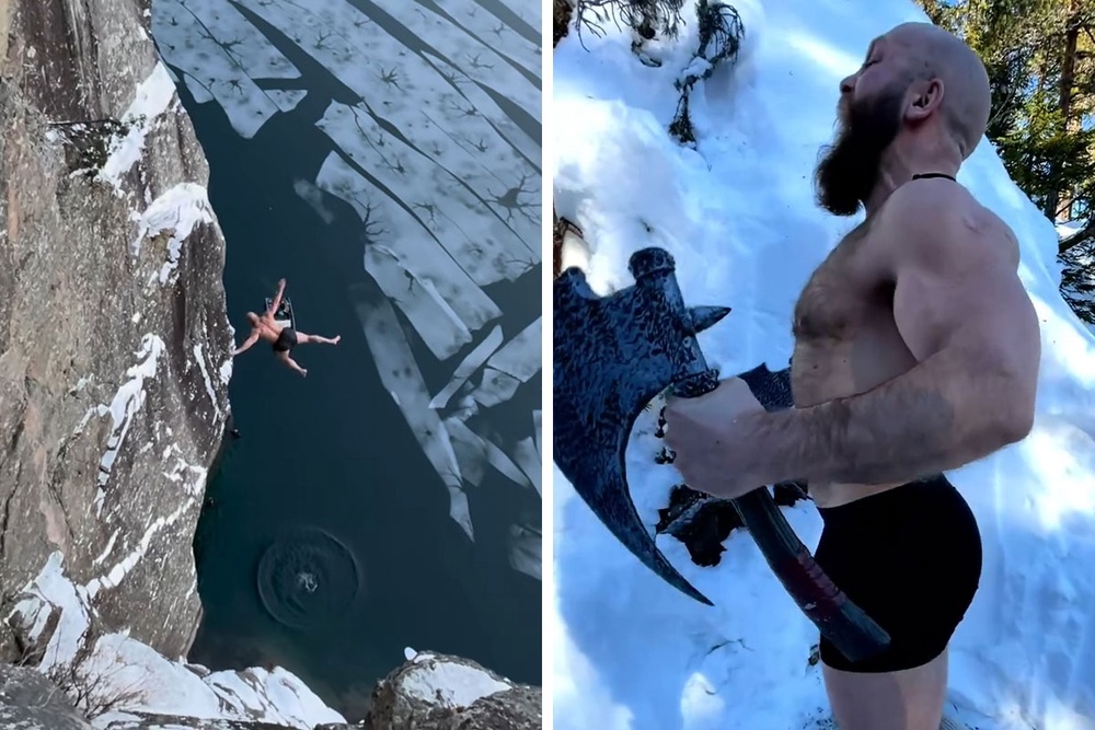 “Viking Guy” Breaks World Record For Highest Death Dive, Shares ...