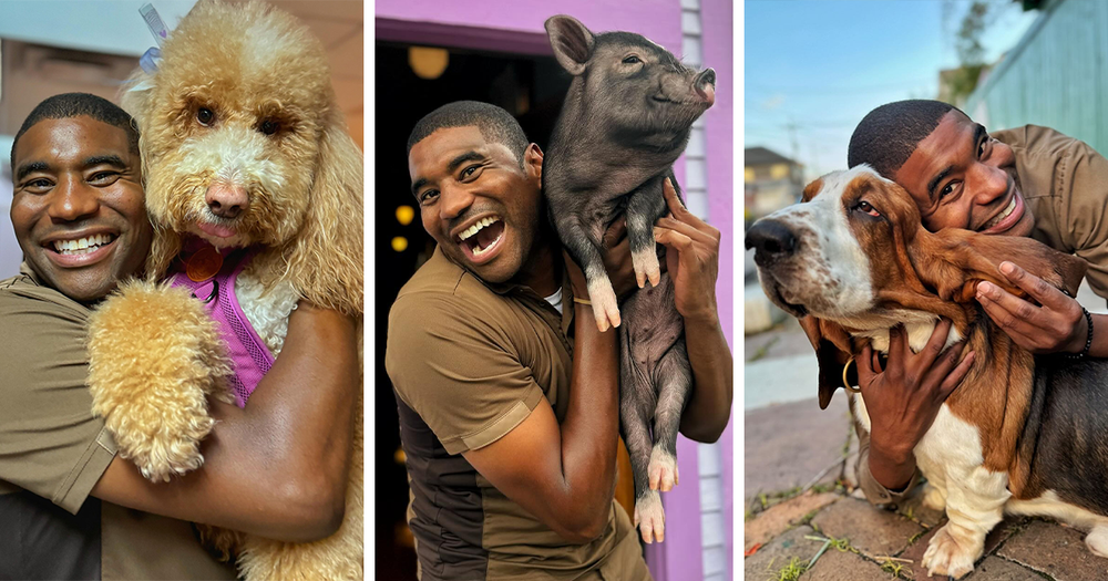 27 Pics Capturing Each Encounter With Pets This UPS Guy Met While ...