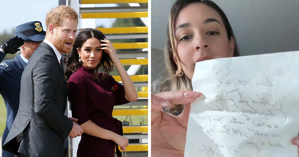 Meghan Markle’s Note To Flight Attendant Goes Viral: “You Know Me Well”