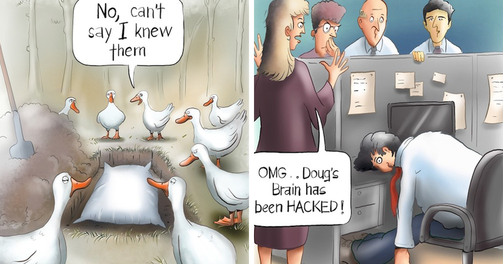 27 Surreal, Simple, And Strangely Relatable Cartoons By George Webster