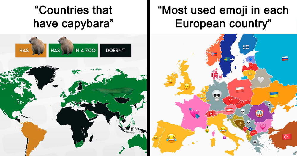 80 Fun And Surprisingly Insightful Maps Shared By ‘Amazing Maps’