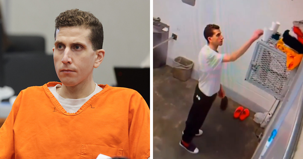 Chilling Footage From Jail Shows Bryan Kohberger With Red Hands As ...