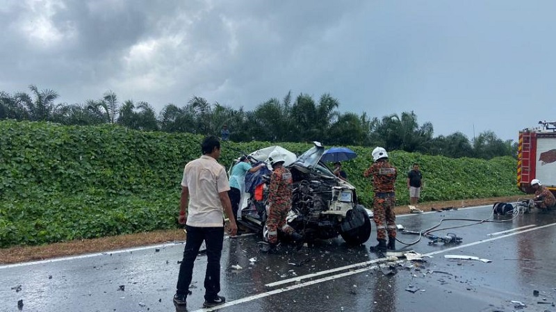 Warga emas maut, isteri parah kenderaan bertembung lori di Semporna