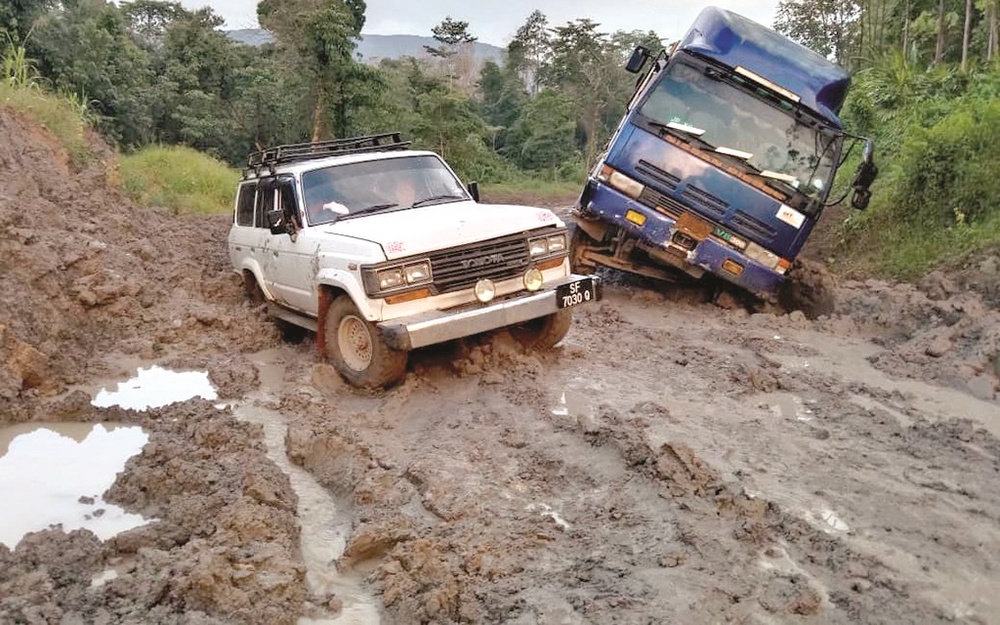 Kampung Meligan-Sipitang road in bad shape